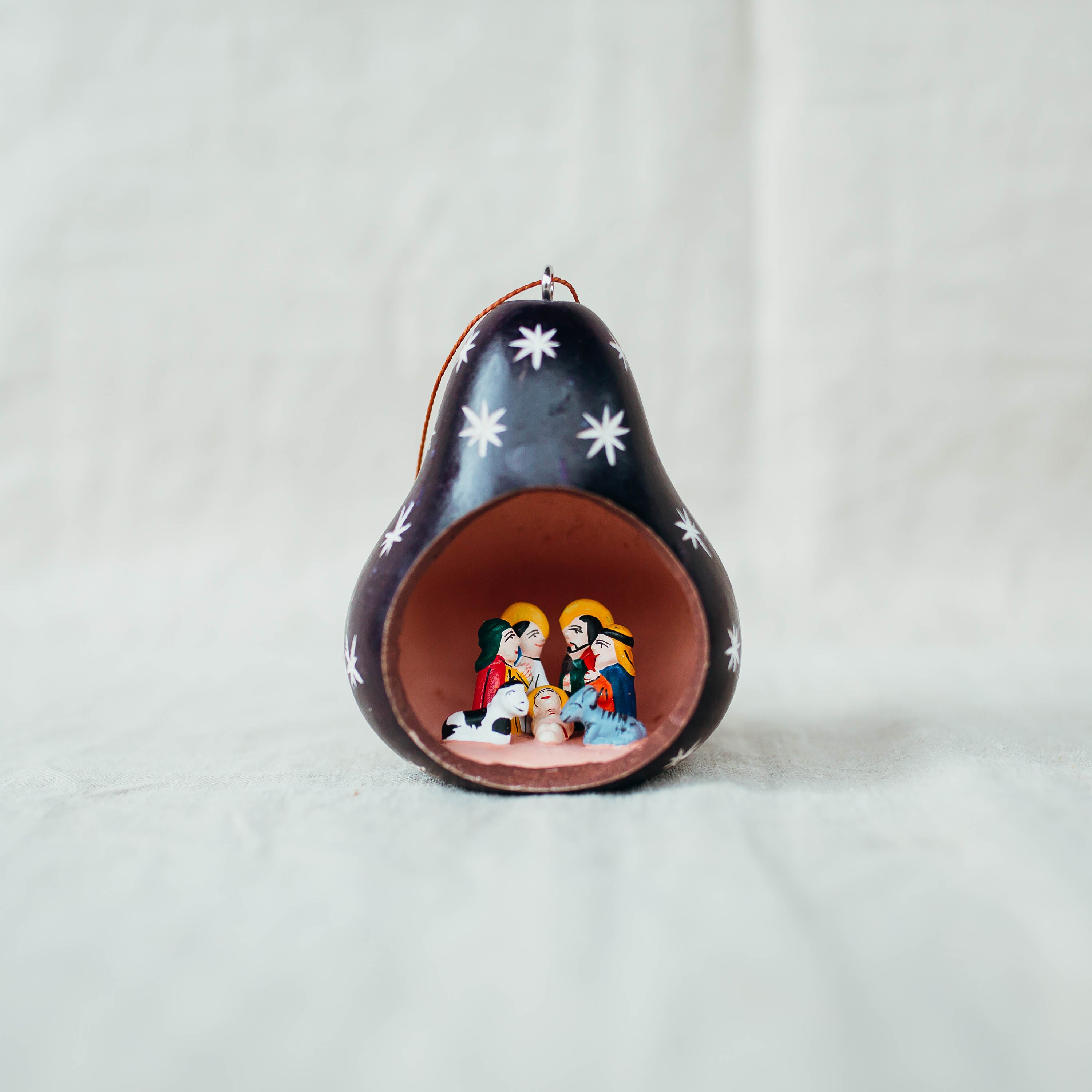 Gourd Nativity Ornament from Peru | Hendley Market